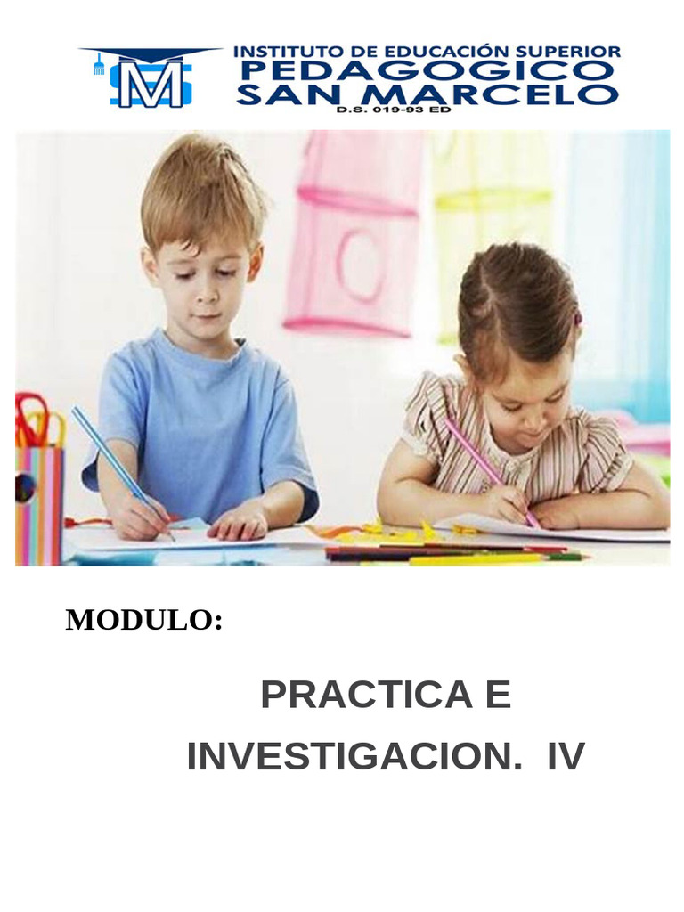 Practica e Investigacion IV | PDF | Enseñando | Maestros
