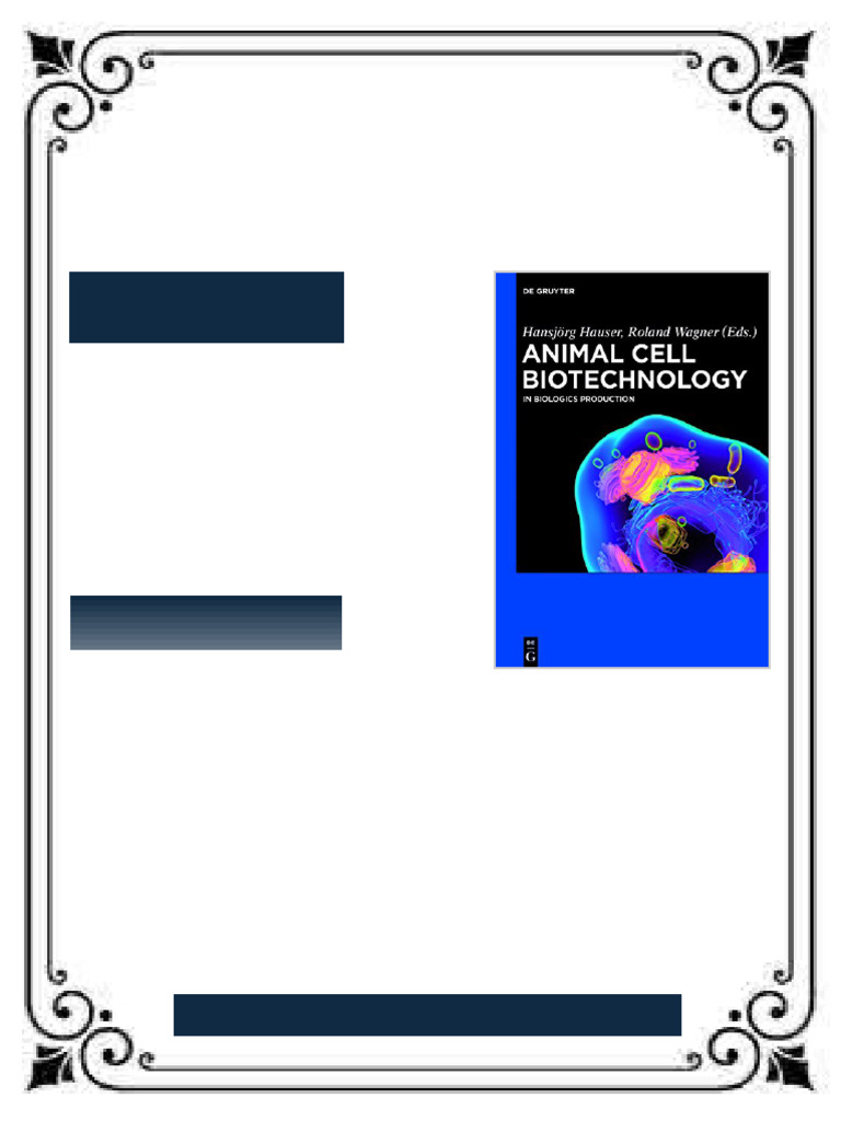 Animal Cell Biotechnology 1st Edition Roland Wagner ebook professional ...