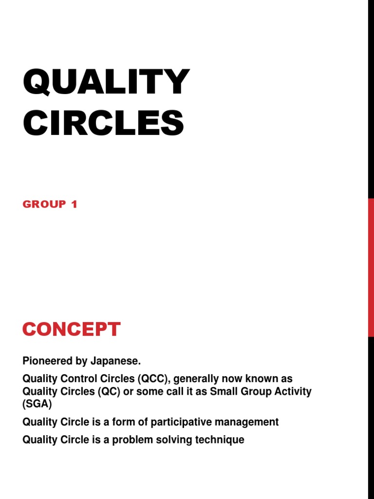 Quality Circles: Group 1 | PDF