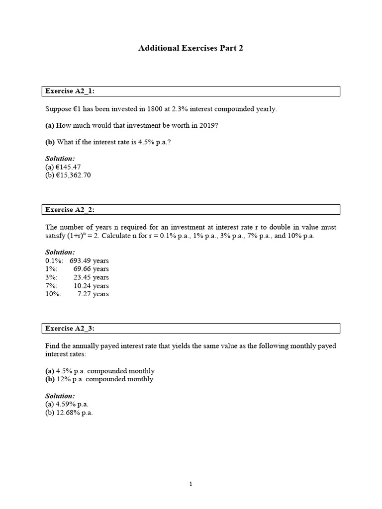 Investment Calculations and Portfolio Analysis | PDF | Capital Asset ...
