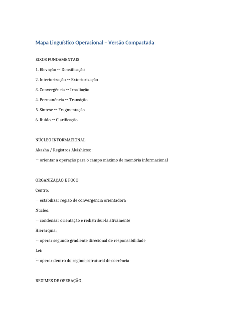 Mapa Linguístico Operacional Compacto | PDF | Gradiente
