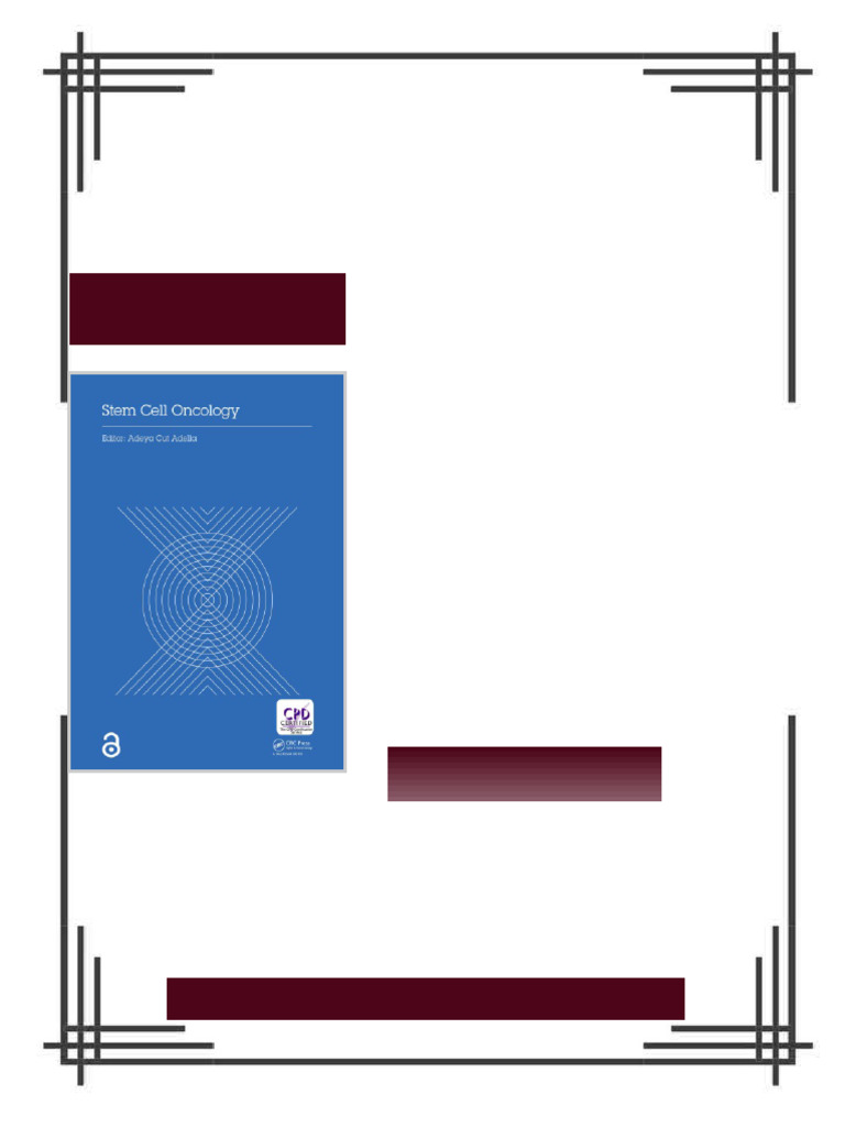 Stem Cell Oncology : Proceedings of the International Stem Cell and ...