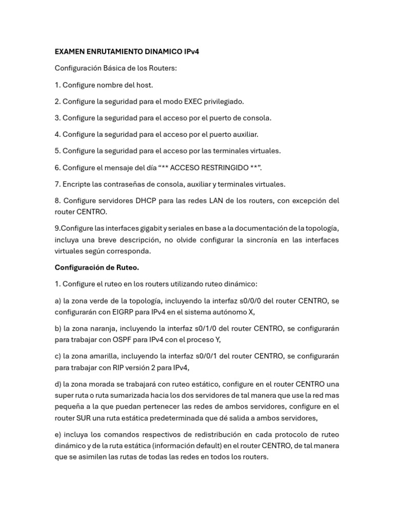 Ruteo Dinamico Unidad 3 IPv4 | PDF | Enrutador (Computación) | Dirección IP