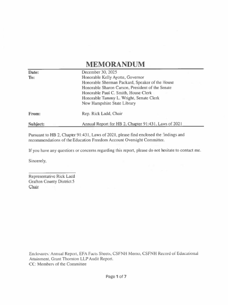 EFA Oversight Committee Report 12-30-25 (1) | PDF
