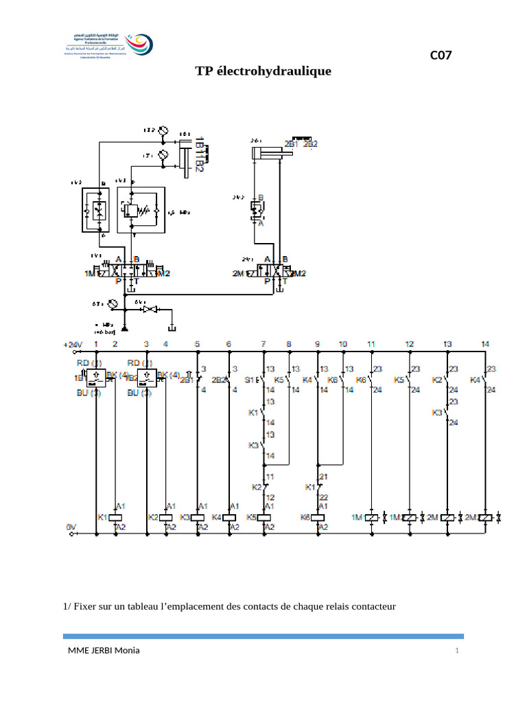 TP Électrohydraulique | PDF