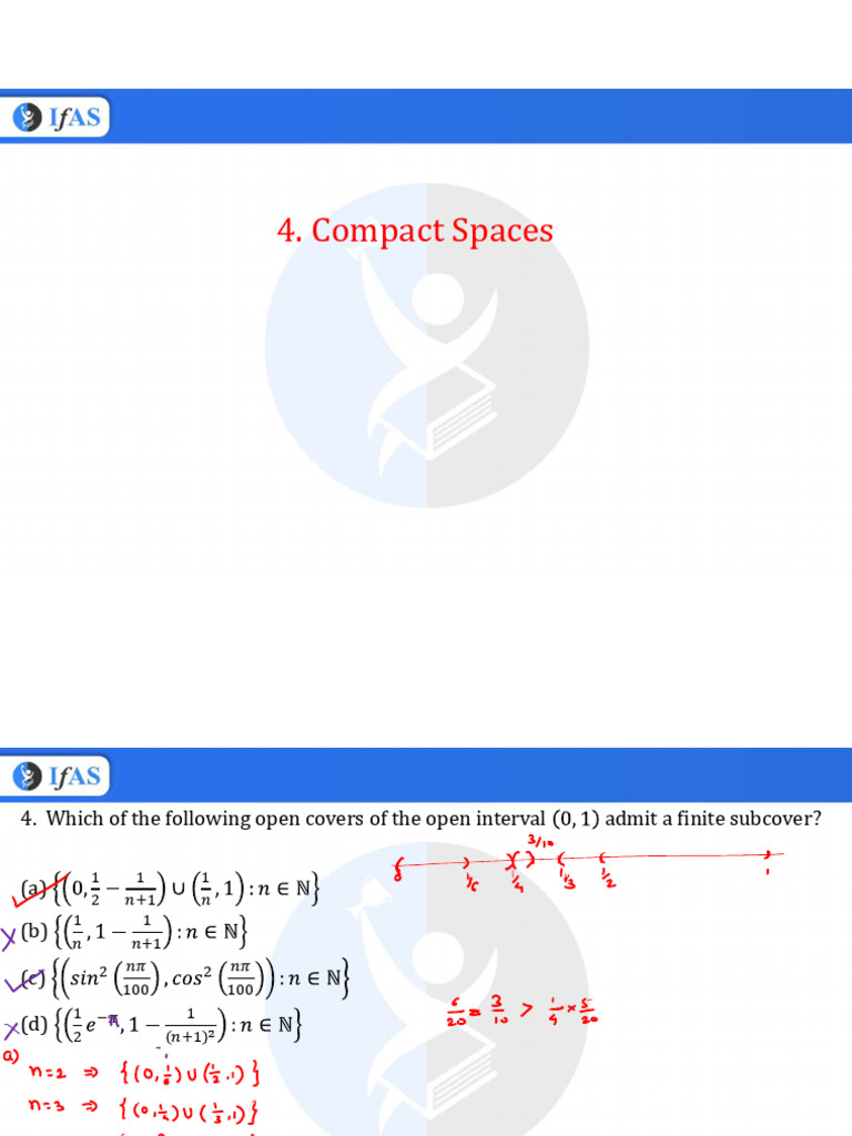 Compact Spaces and Their Properties | PDF