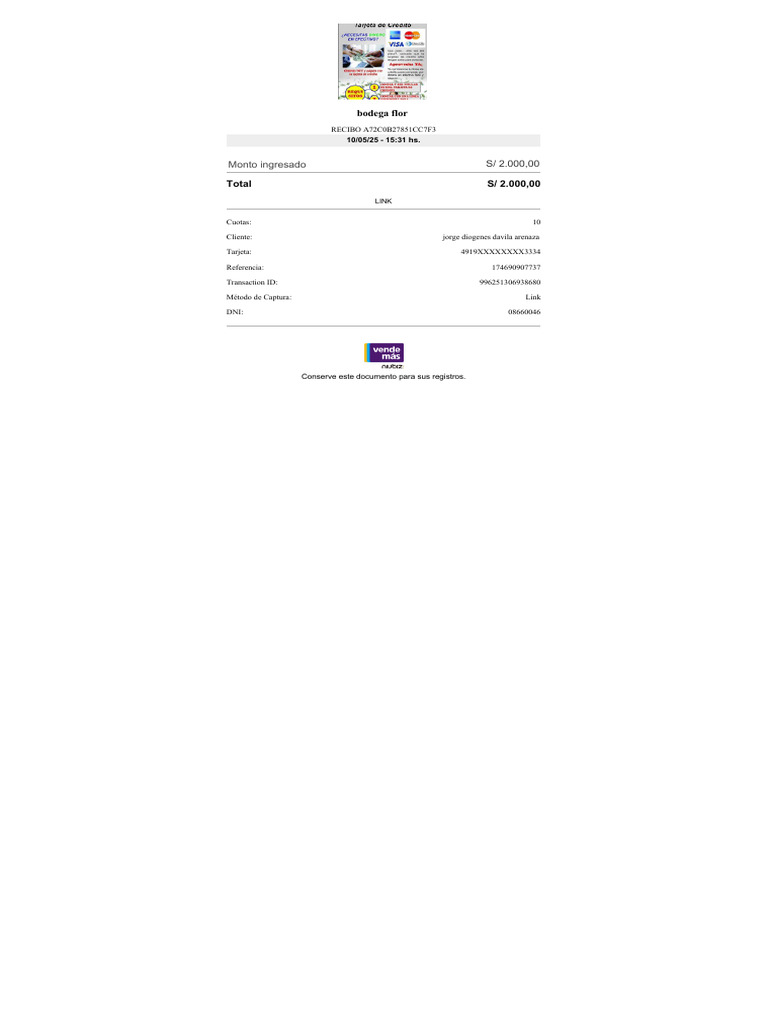 Recibo_bodega flor_10_05_2025_15_31_19 | PDF