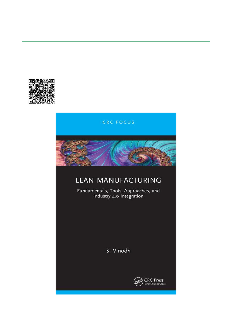 Lean Manufacturing Fundamentals, Tools, Approaches, and Industry 4.0 Integration 1st Edition ...