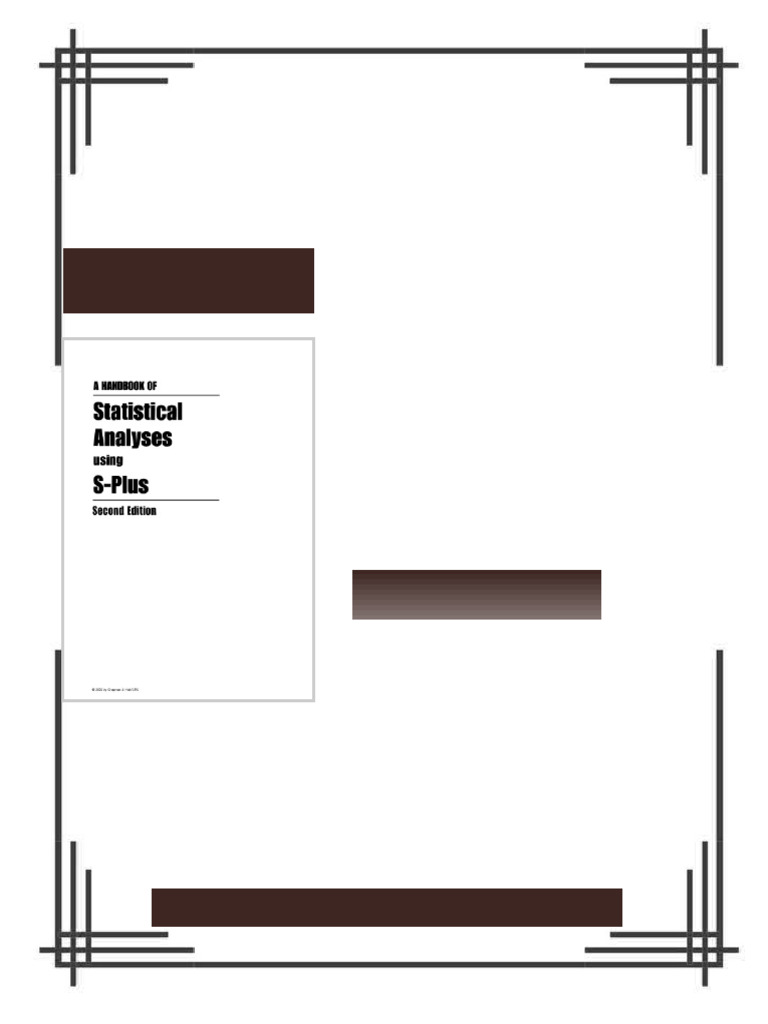 A Handbook of Statistical Analyses Using S-PLUS Everitt eBook digital ...