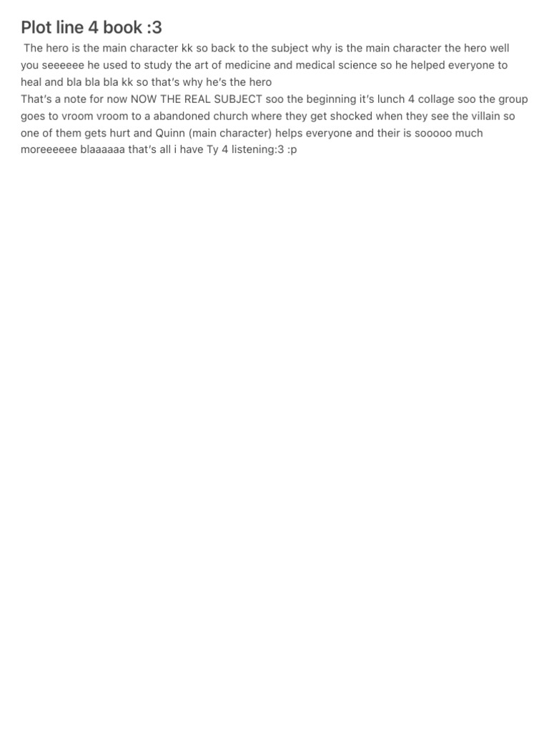 Plot line 4 book 3 | PDF