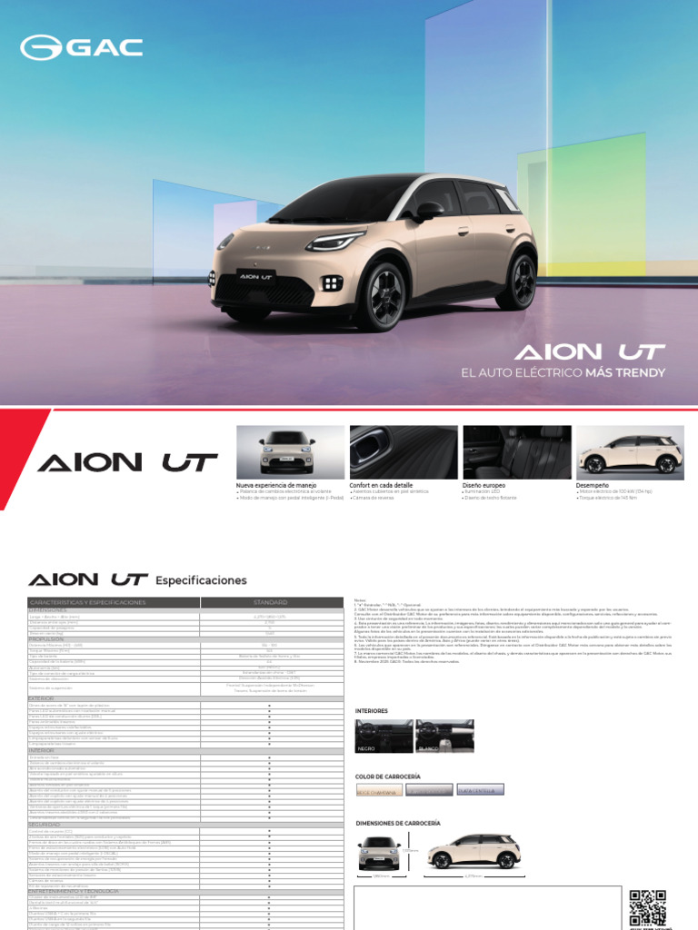 Aion Ut Standard Nov 2025 | PDF | Sistema de freno antibloqueo ...