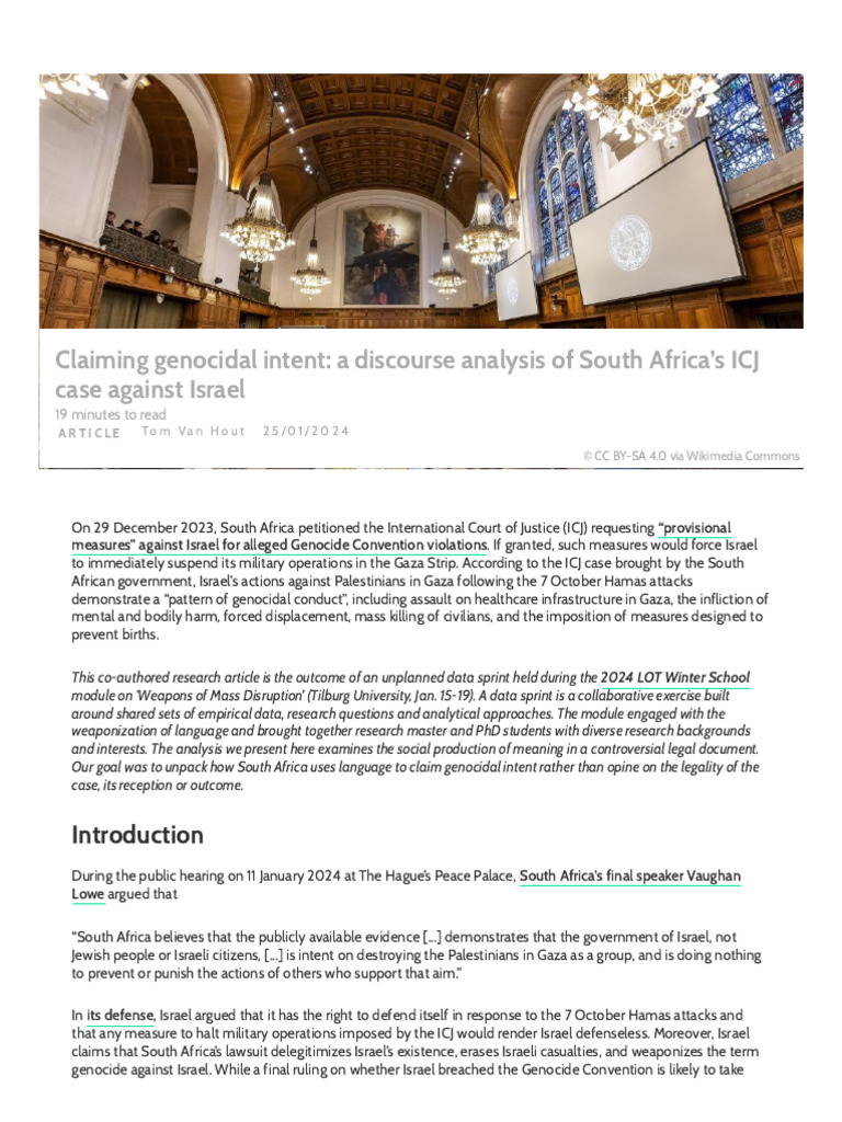 Claiming Genocidal Intent_ a Discourse Analysis of South Africa’s ICJ ...