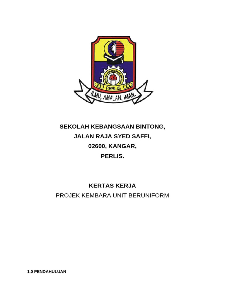 Kembara Unit Beruniform SK Bintong | PDF