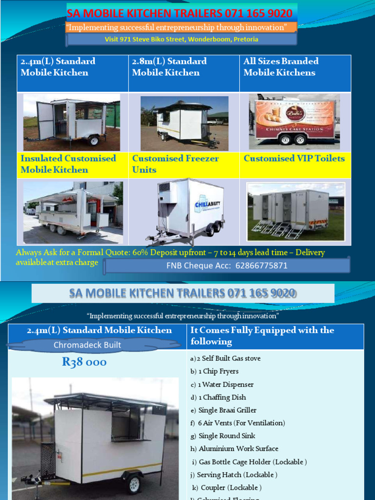 Mobile Kitchen Trailers for Sale | PDF | Kitchen