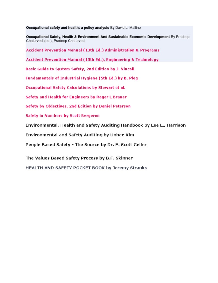 Books List For CSP | PDF