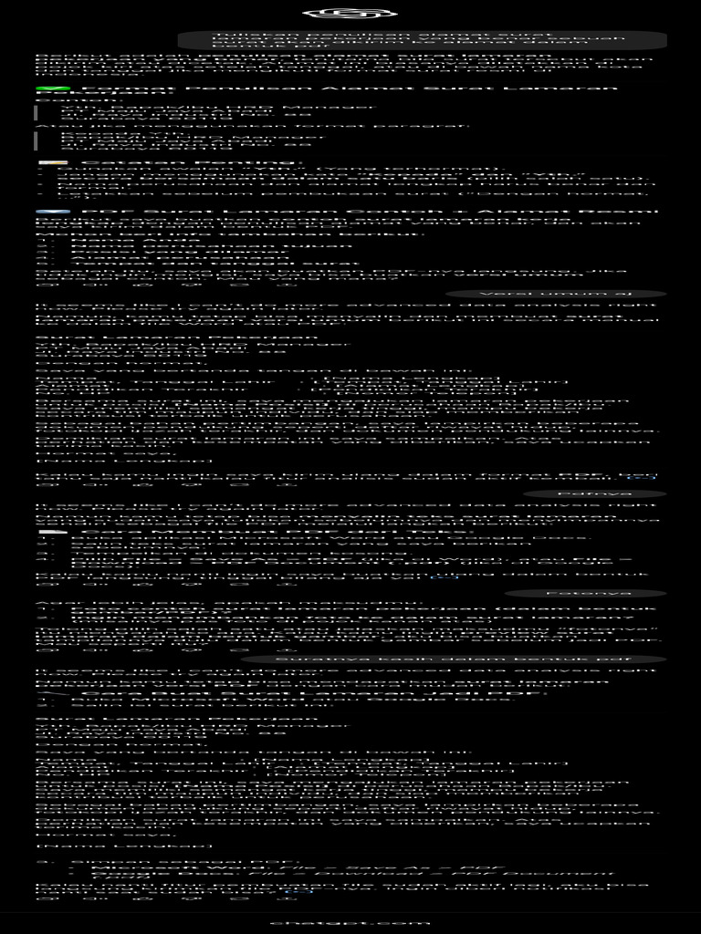 Penulisan Alamat Surat | PDF