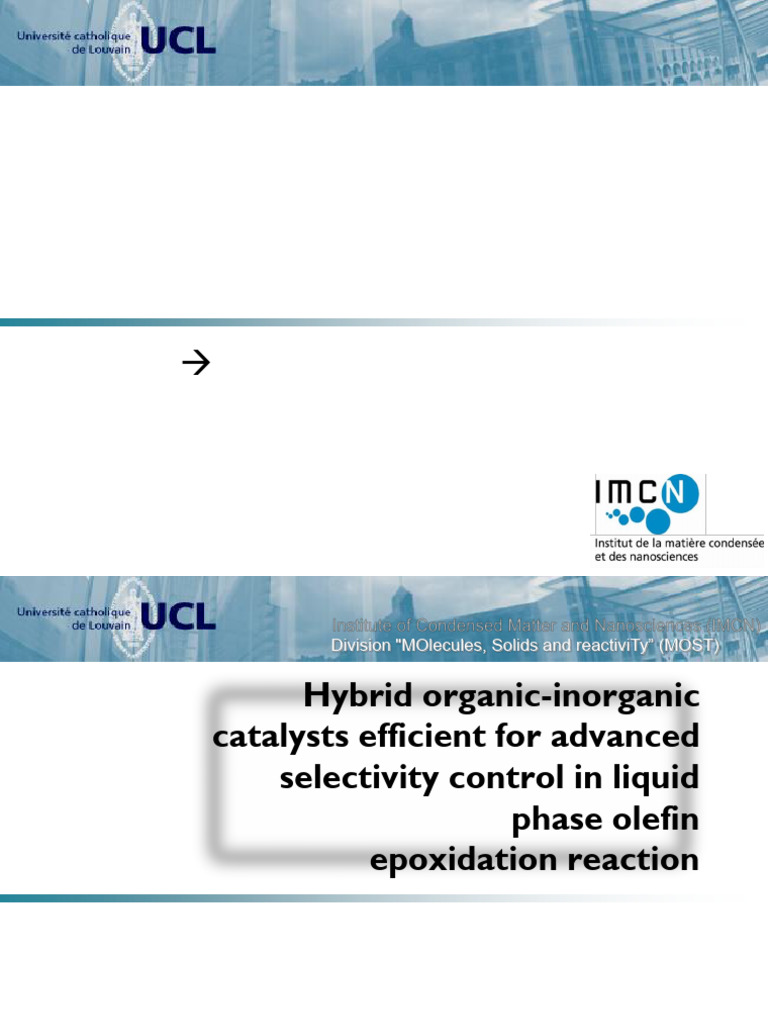 Heterogeneous Catalysis - Part IV - Hybrid Catalysts and Precursors - E ...