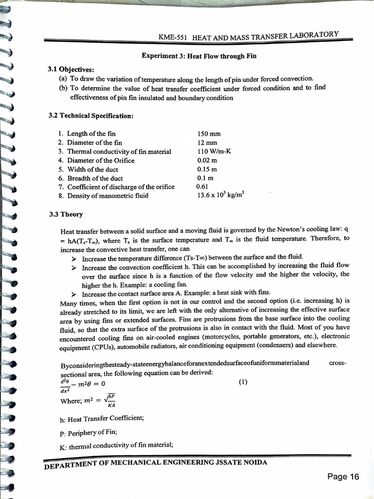 HMT Exp 3 | PDF | Heat Transfer | Convection