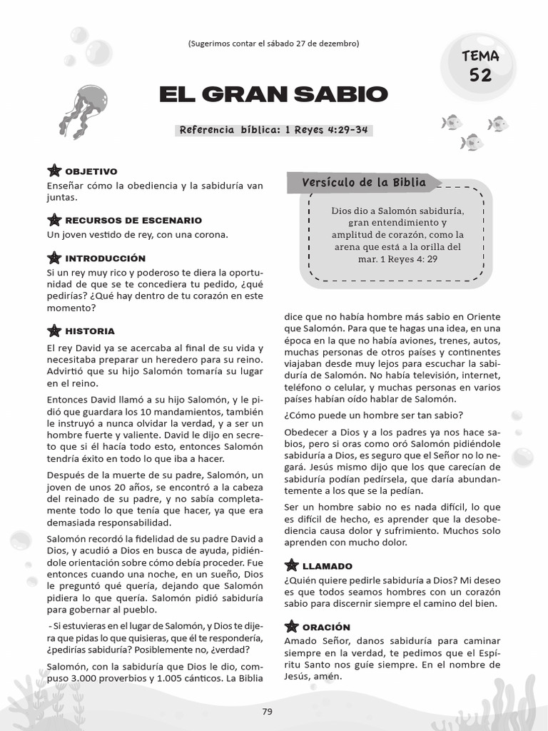 52 El Gran Sabio | PDF | Solomons | Sabiduría