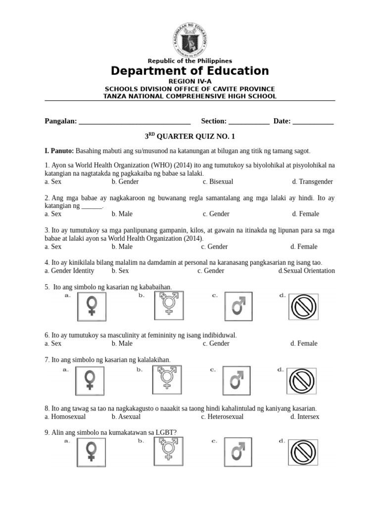 Q3_QUIZ 1 | PDF