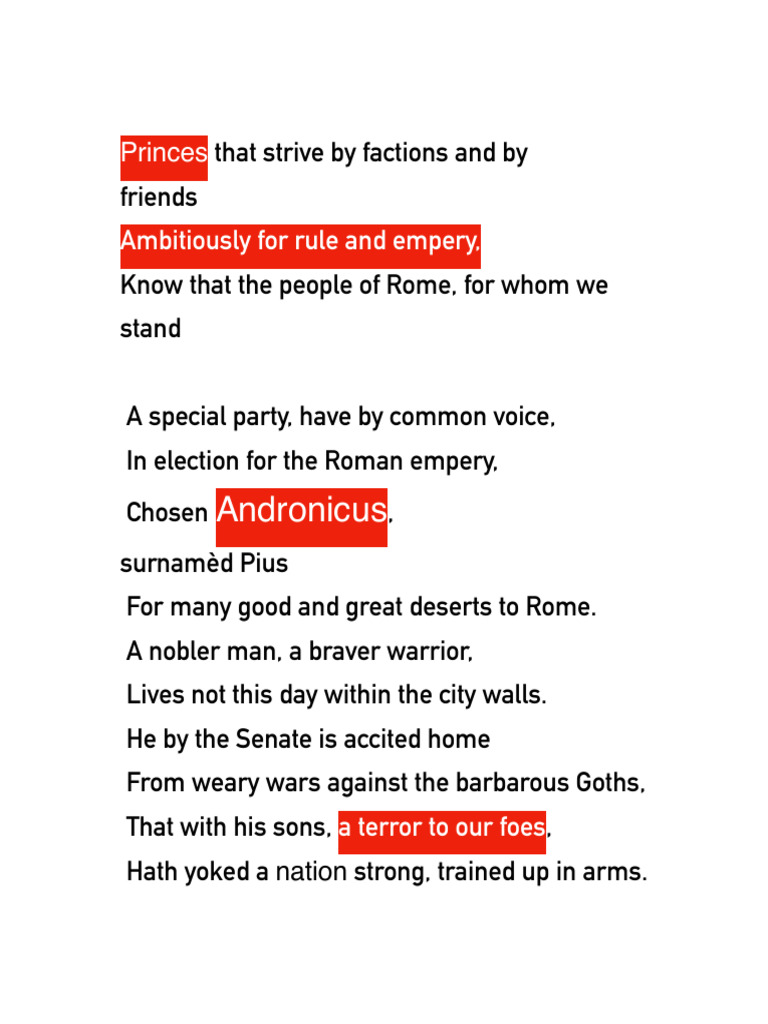 Election of Andronicus as Roman Emperor | PDF
