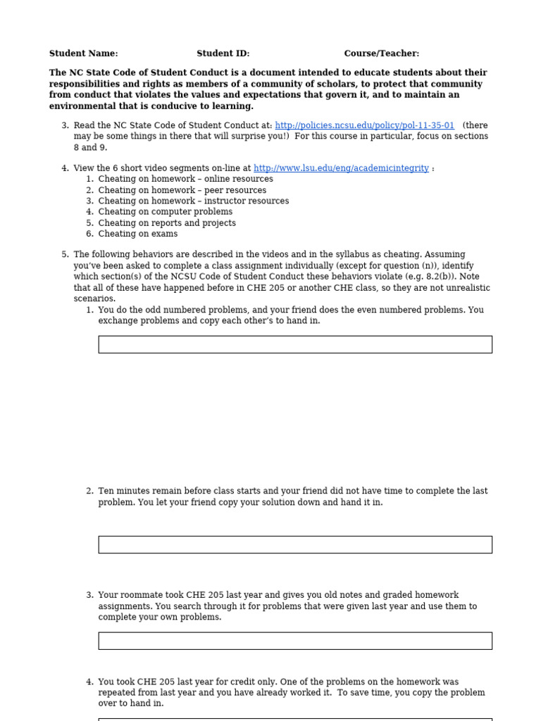 Rule 6 Reflection Assignment | PDF