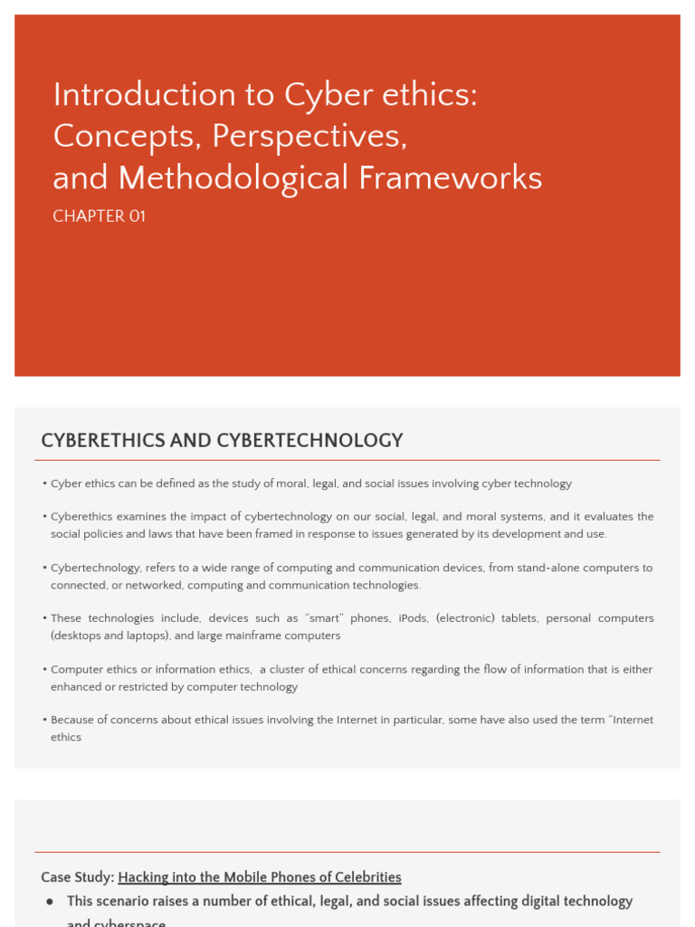 Understanding Cyber Ethics and Technology | PDF | Cyberspace | Computer ...