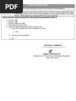 CSC Work Experience Sheet Template | PDF | Business | Employment