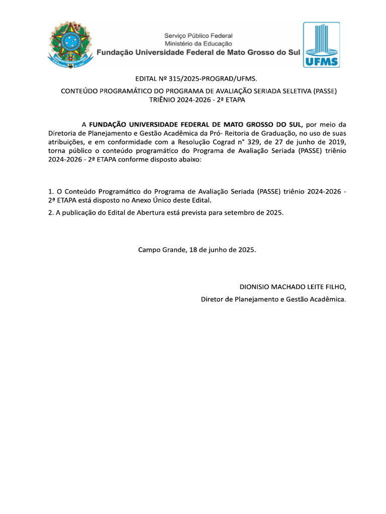 Conteudos PASSE 2 | PDF