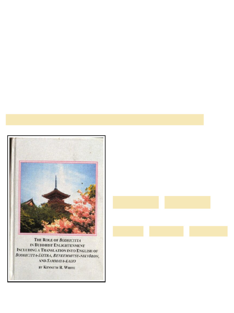 The Role Of Bodhicitta In Buddhist Enlightenment Including A ...