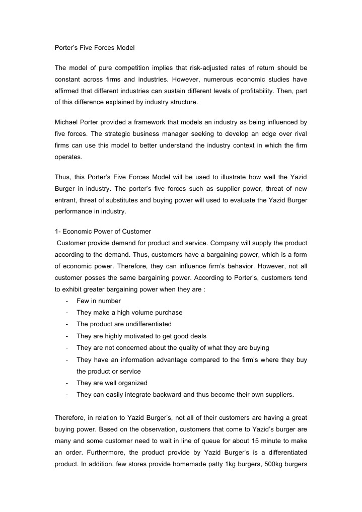 Porter S Five Forces Model Download Free Pdf Economic Institutions