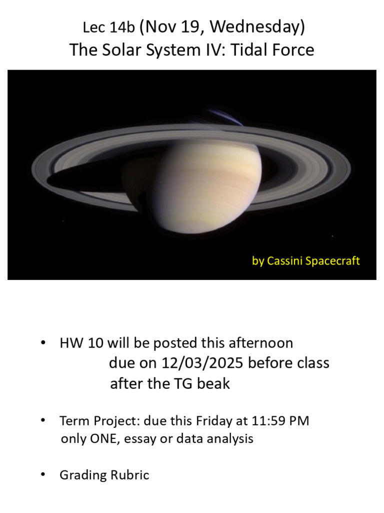 Solar System: Moons and Tidal Forces | PDF | Saturn | Jupiter