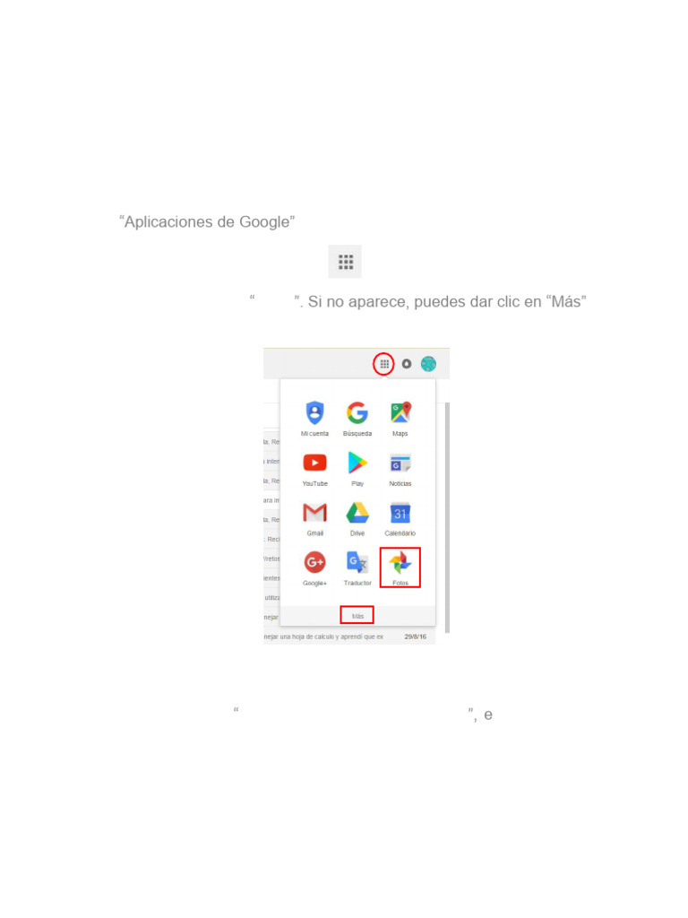 Cómo iniciar sesión y crear álbum en Google Fotos | PDF | Software