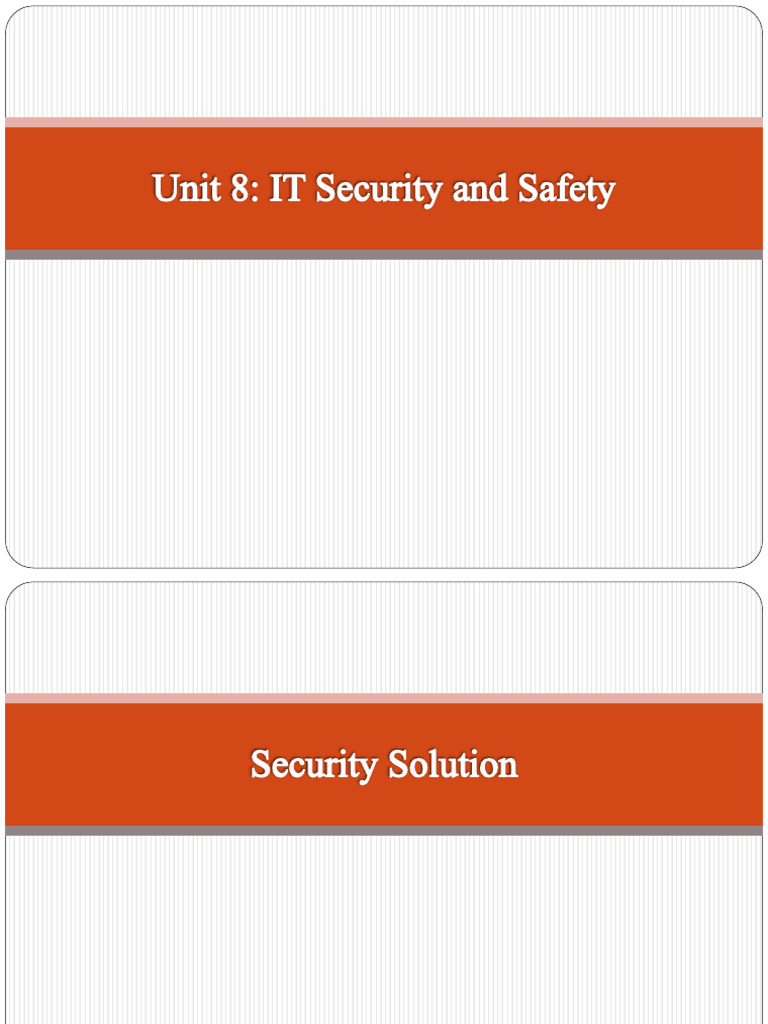 student-Unit 8-IT security and safety | PDF | Malware | Security