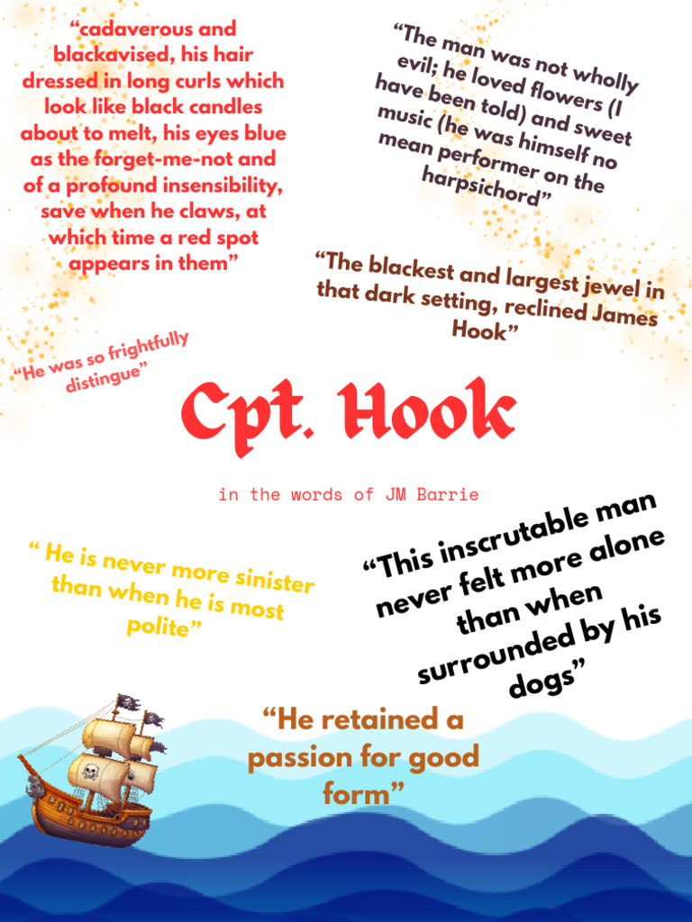 Analyzing Captain Hook's Character | PDF