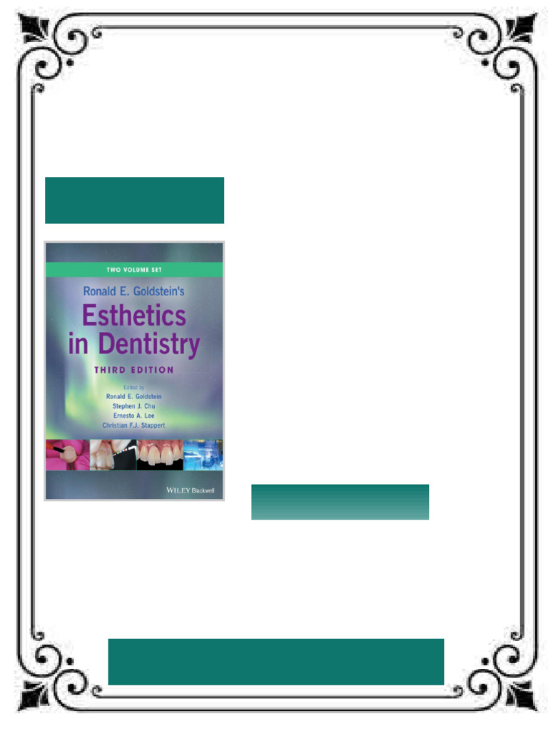 Ronald Goldstein's Esthetics in Dentistry 3rd Edition by Ronald ...