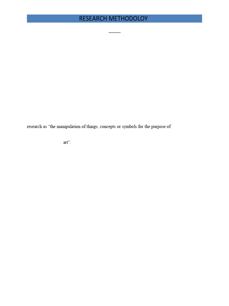 Research Methodlogy 5 15 | PDF | Methodology | Scientific Method