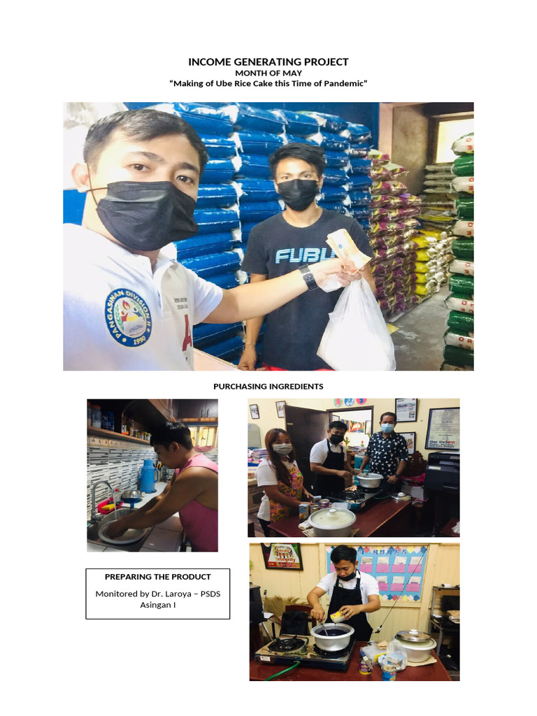 Ube Rice Cake Income Project Guide | PDF