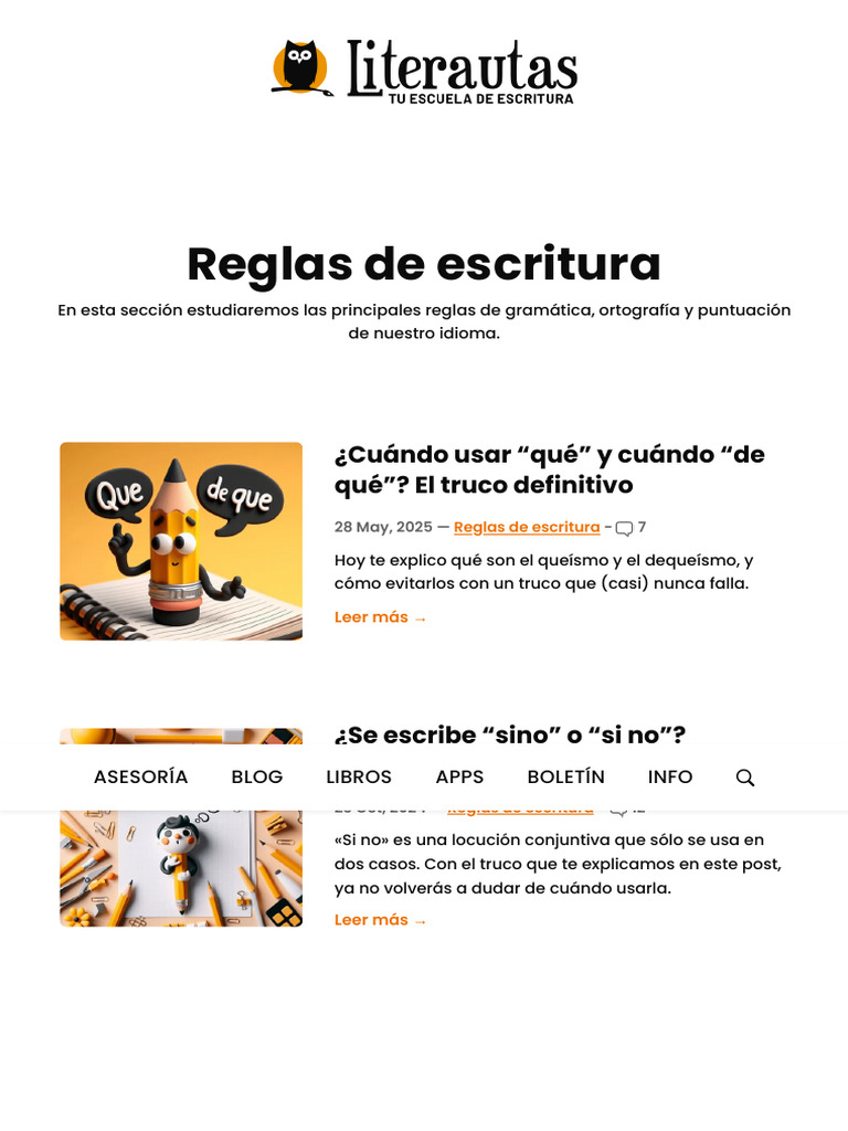 Reglas de escritura _ Literautas | PDF | Ortografía | Escritura