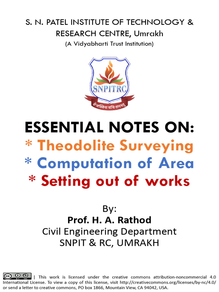 Surveying Notes Har | PDF | Surveying