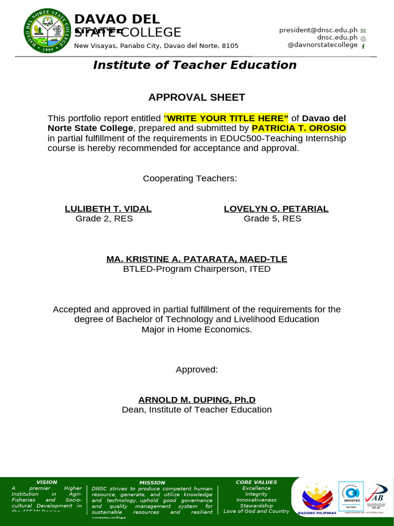 Approval Sheet Template 2024 | PDF