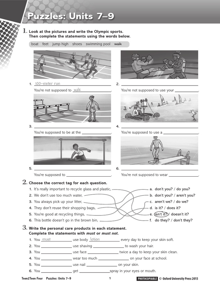 T2T4 U7-9 Puzzleworksheet3 | PDF