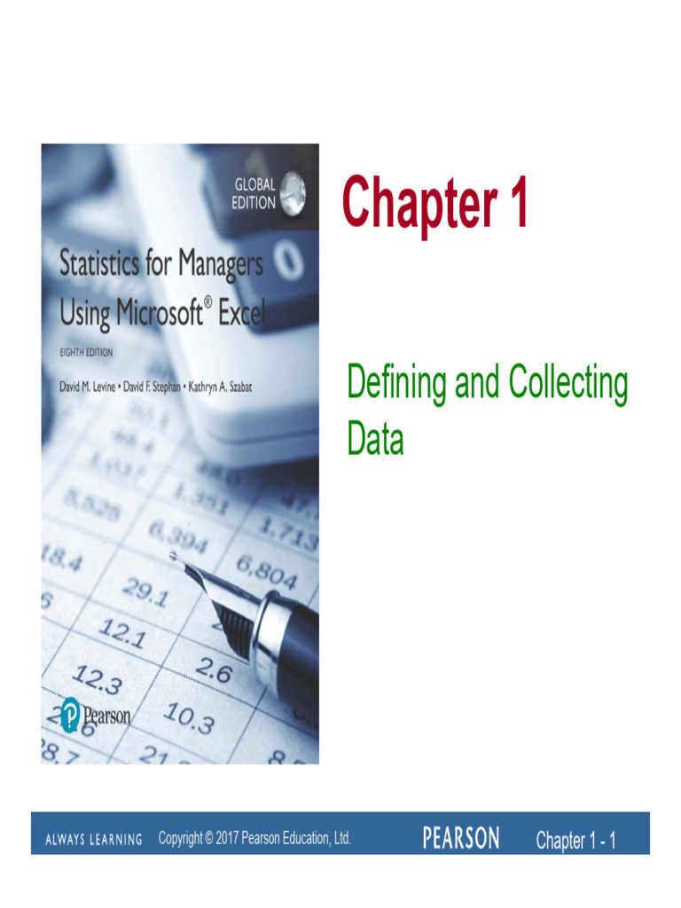 01 Statistics for Managers Using Microsoft Excel - Defining ...
