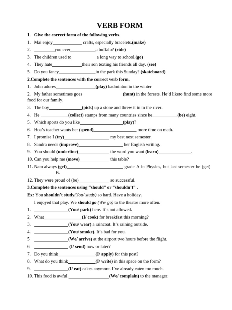 VERB FORM | PDF | Planets | Extraterrestrial Life