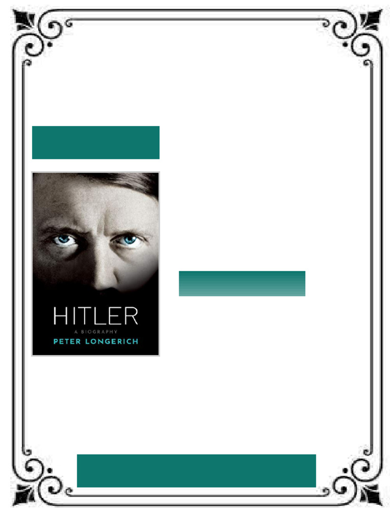 Hitler A Biography Peter Longerich eBook professional edition | PDF ...