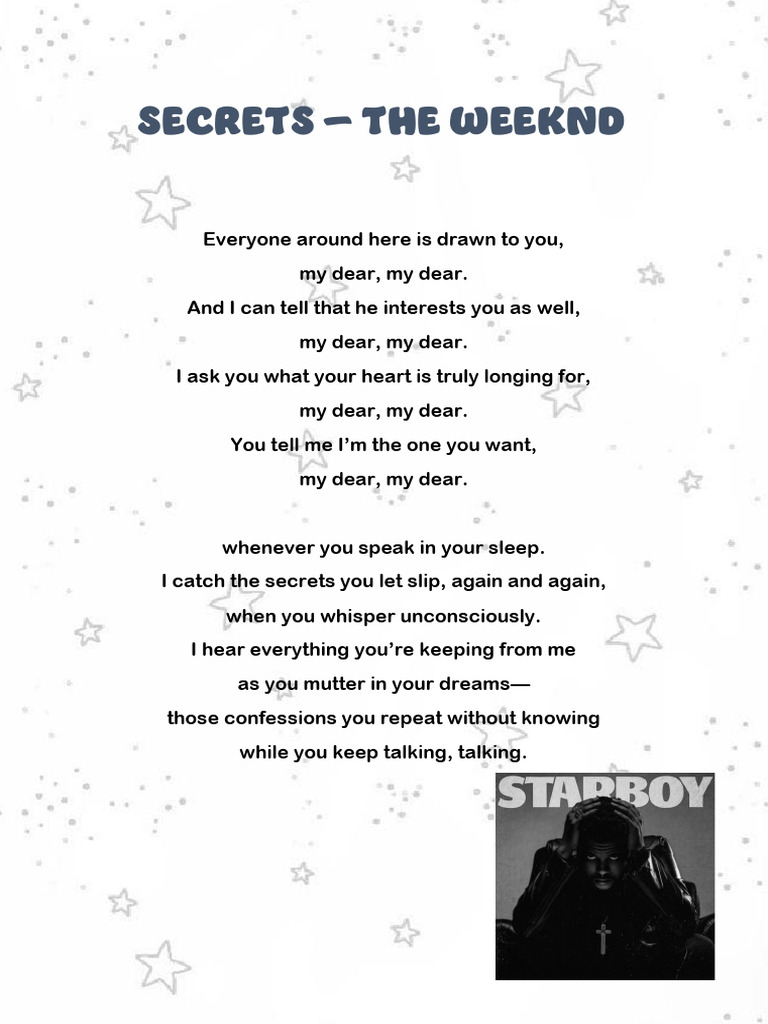 Secrets of The Weeknd's Lyrics | PDF