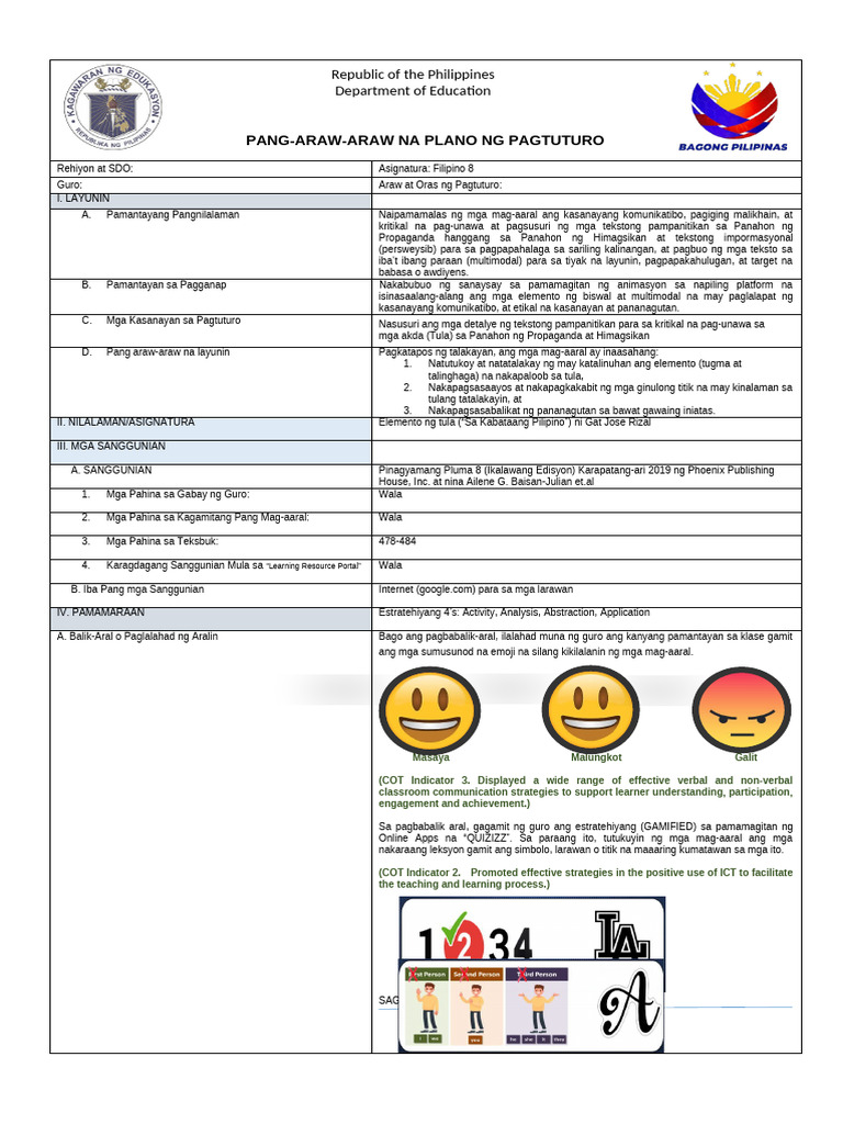 Detailed Lesson Plan | PDF