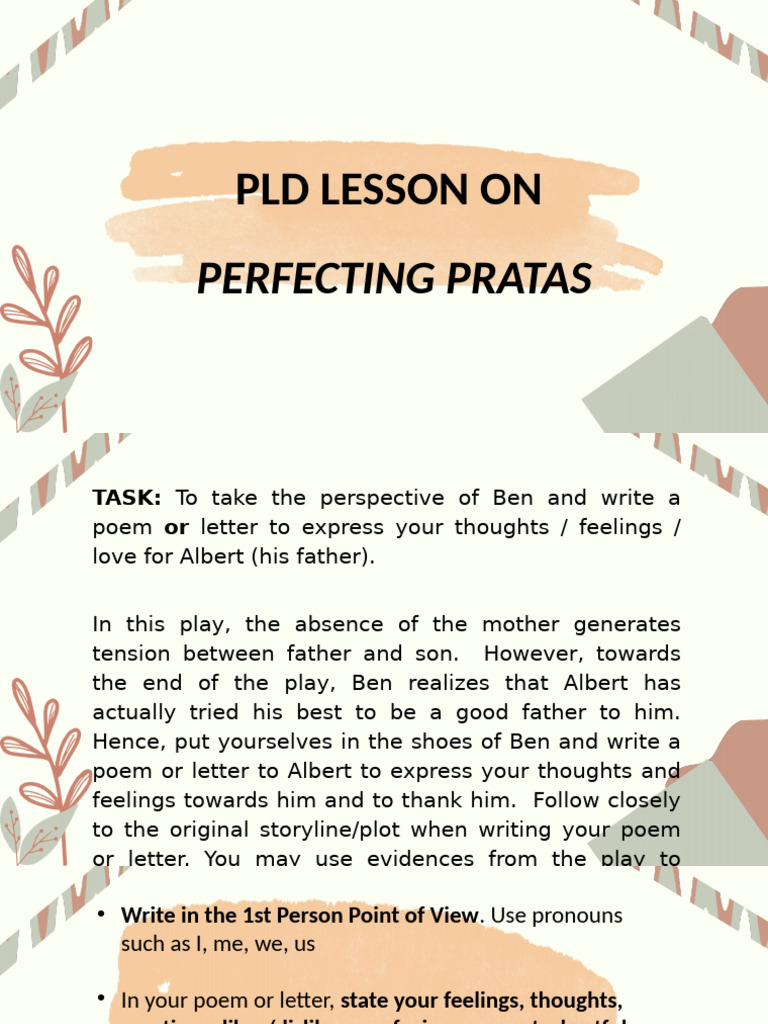 Perfecting Pratas_PLD Lesson | PDF