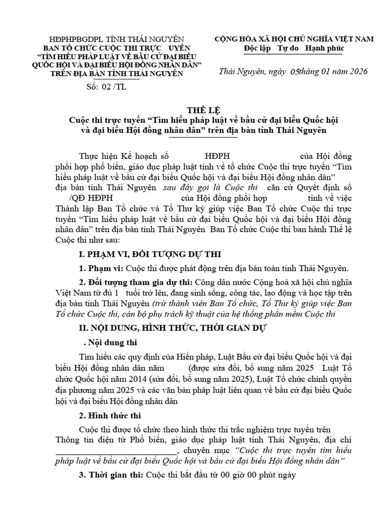 6.Thể Lệ Cuộc Thi Bầu Cử.signed.signed.signed.signed.signed | PDF
