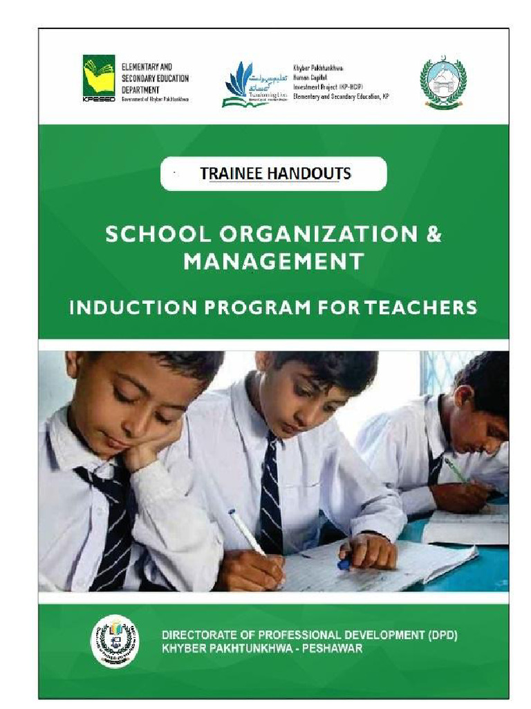Trainee Handouts School Organization & Management IP-V 01-01-2026 | PDF ...